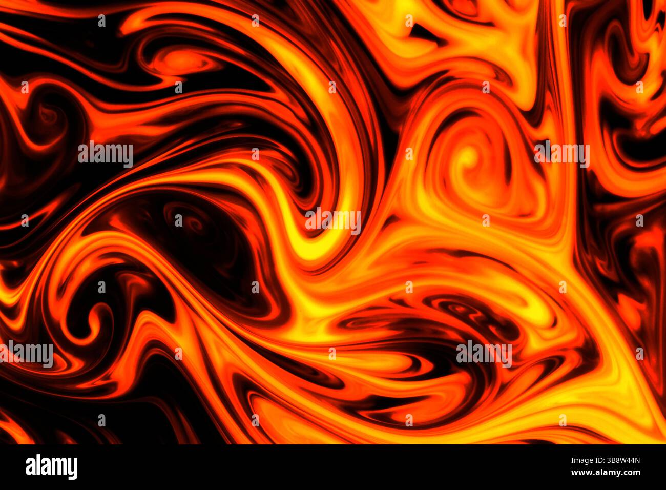 Fiery swirling abstract texture. Orange and black liquid pattern. Hot ...