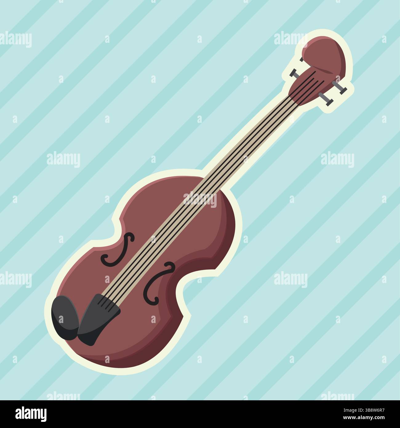 Classic Violin Shape. Vector illustration Stock Vector Image & Art - Alamy