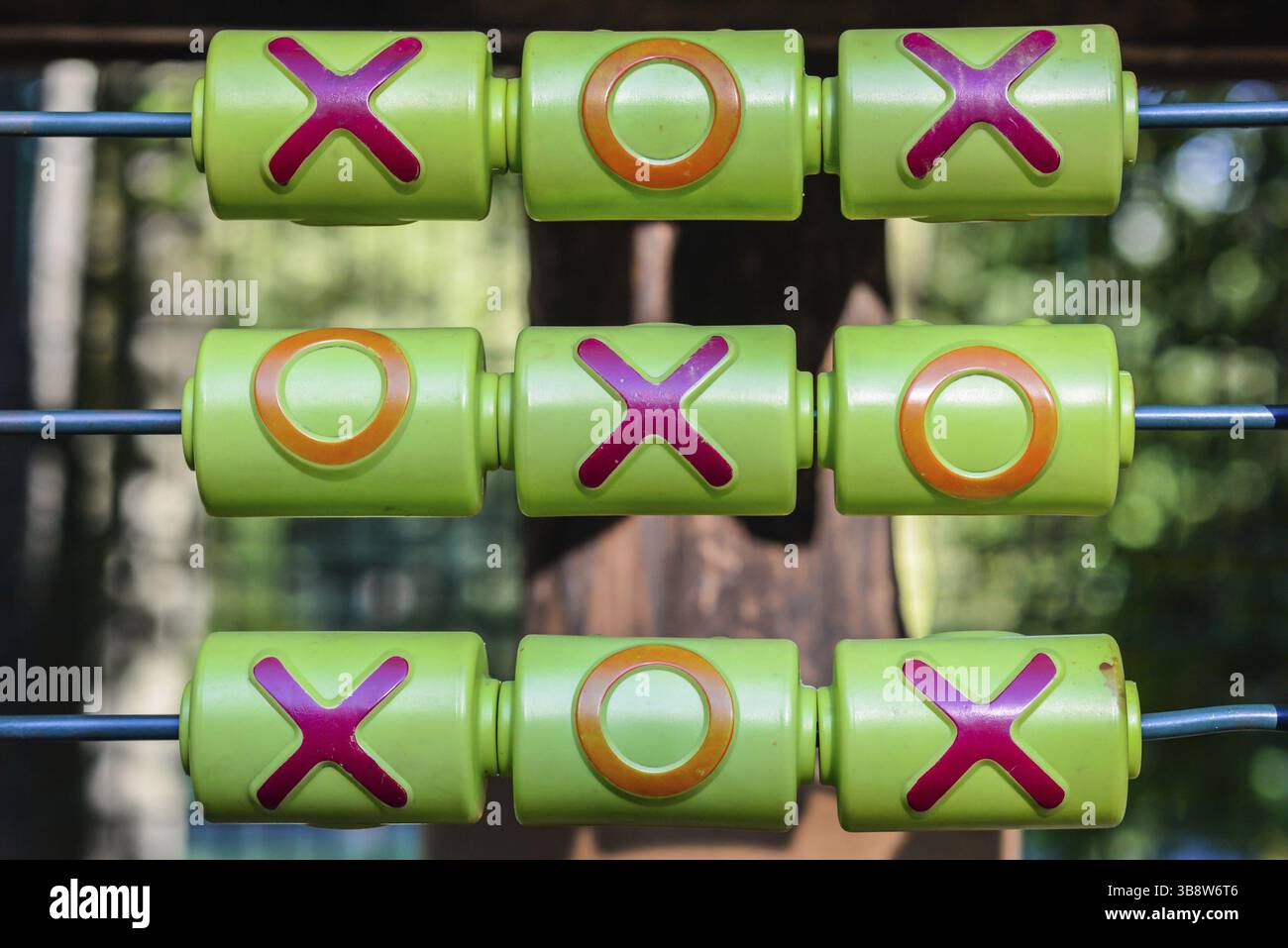 Tic-tac-toe game on the playground in sunny weather Stock Photo - Alamy