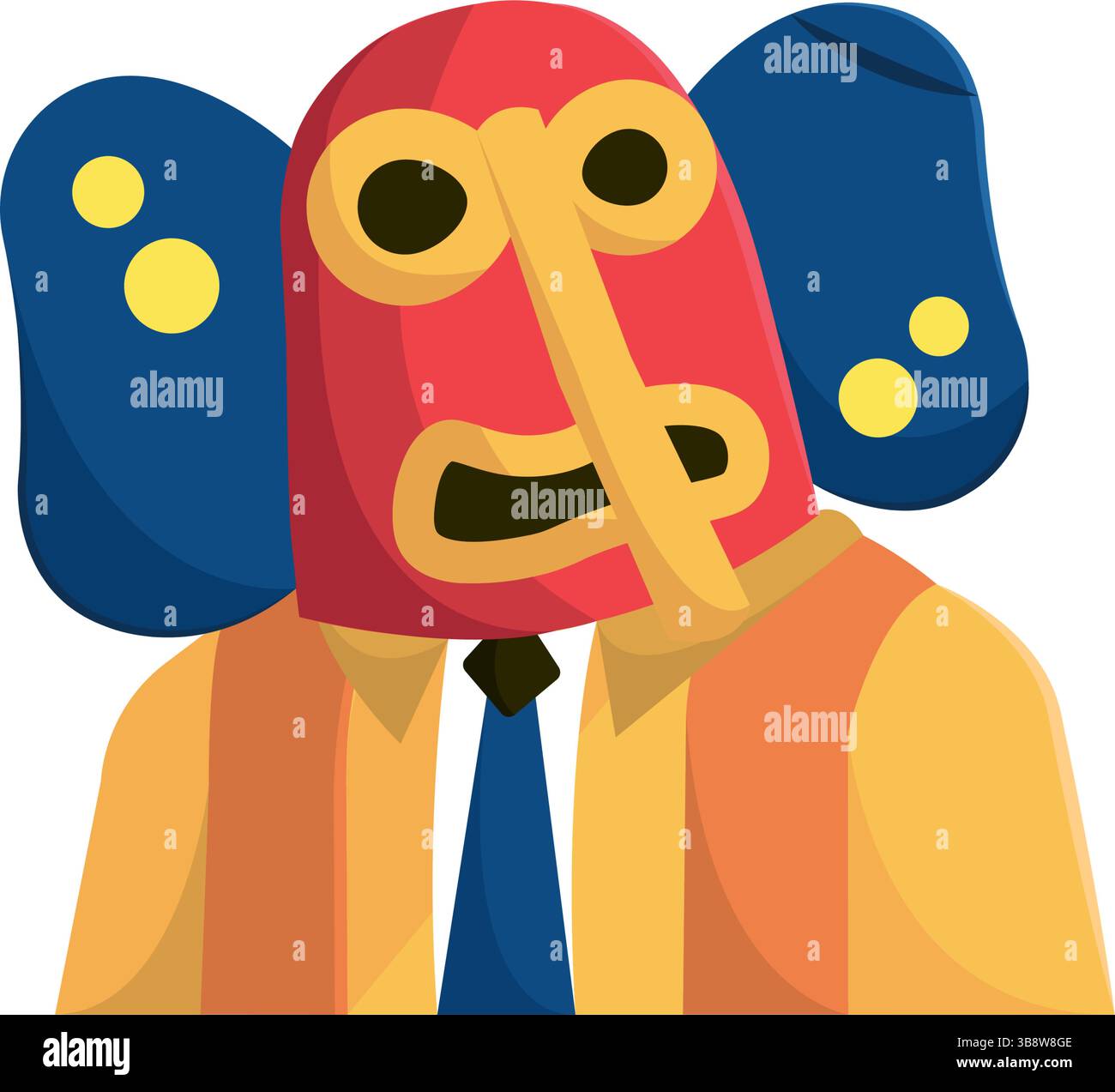 Colorful carnival mask man. Vector illustration Stock Vector Image ...