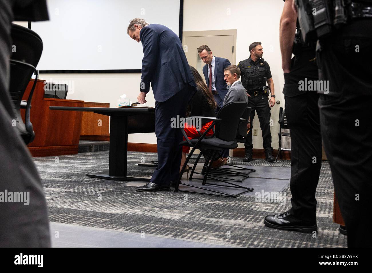 Defense attorney Matthew Borgula addresses the court after Judge Christina Mims declared a ...