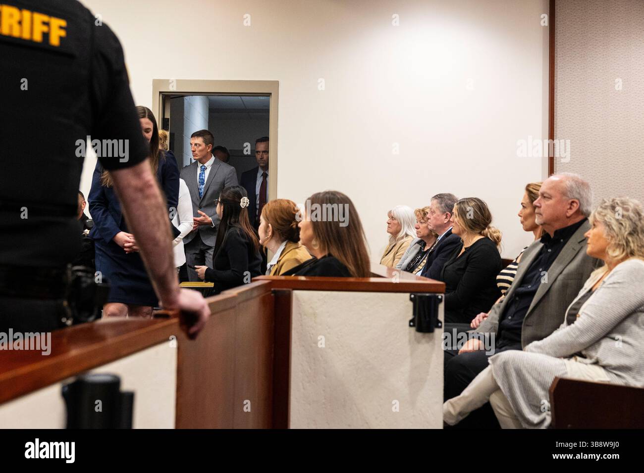Former Grand Rapids Police officer Christopher Schurr enters the court ...