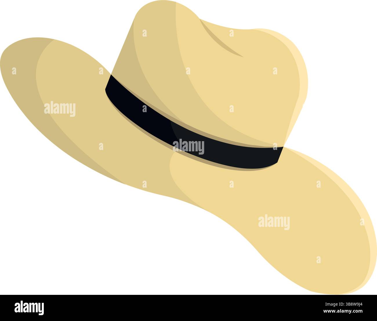 Peasant straw hat style. Vector illustration Stock Vector Image & Art ...