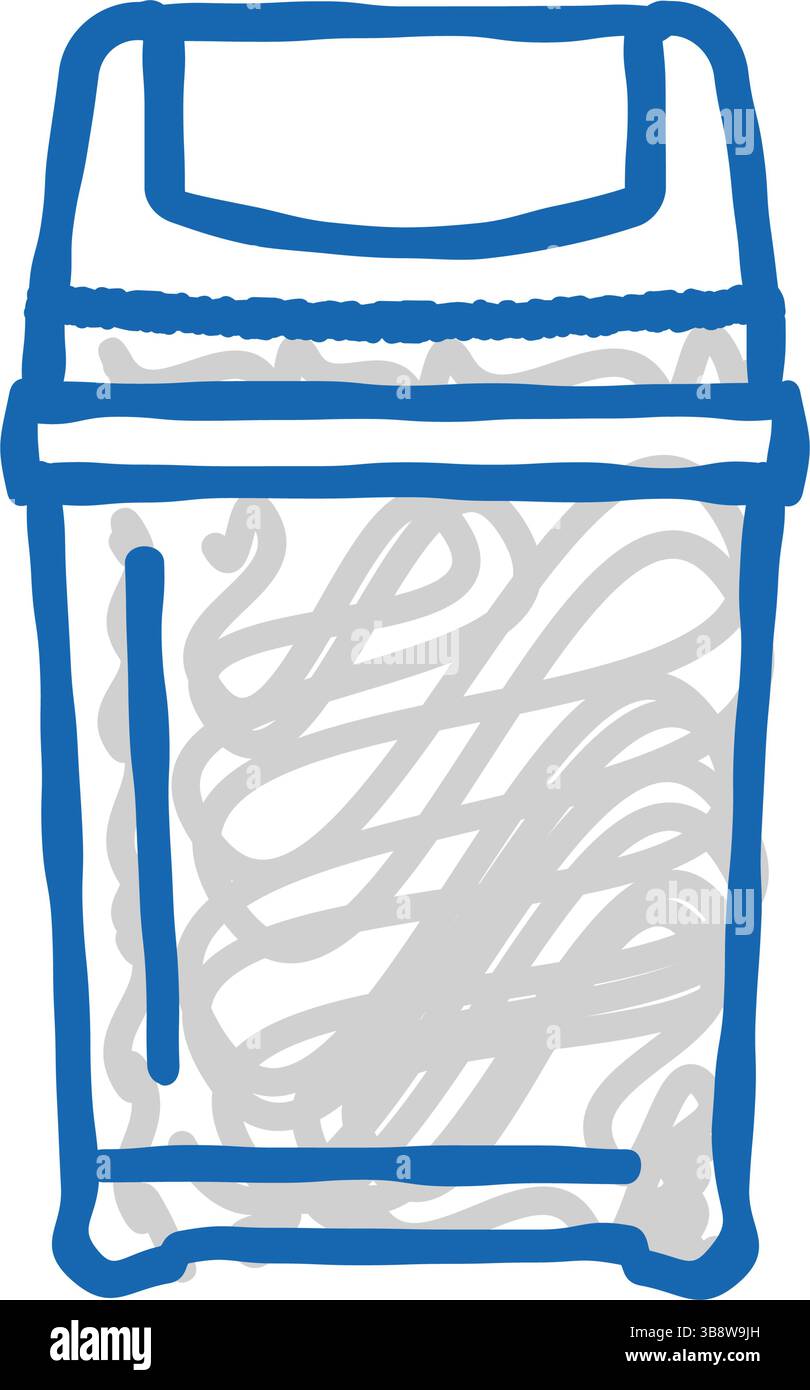 bin waste sorting icon doodle illustration Stock Vector Image & Art - Alamy