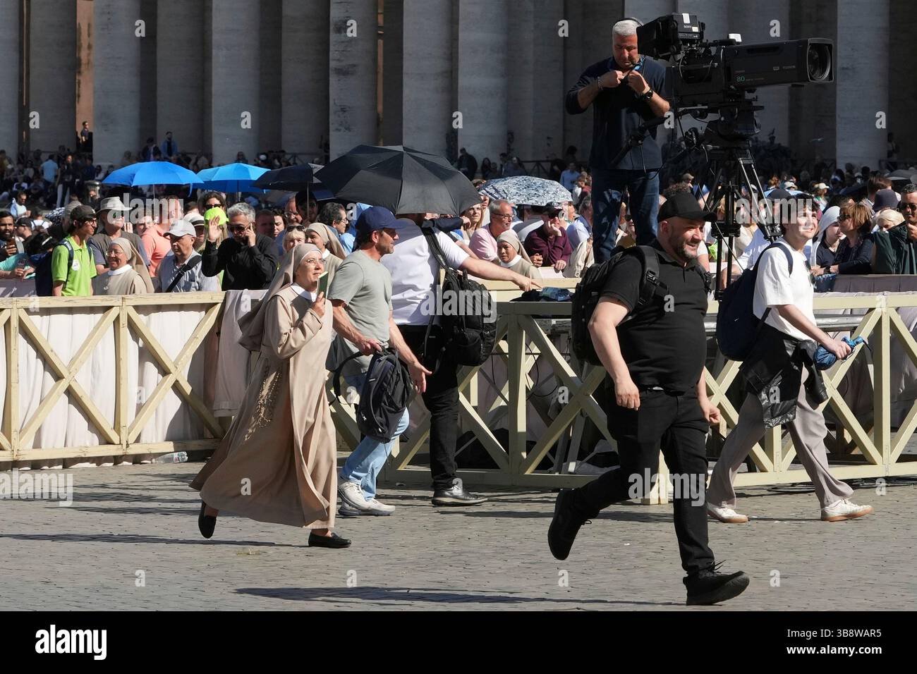 People run to get a position, as the gates open giving access for the ...