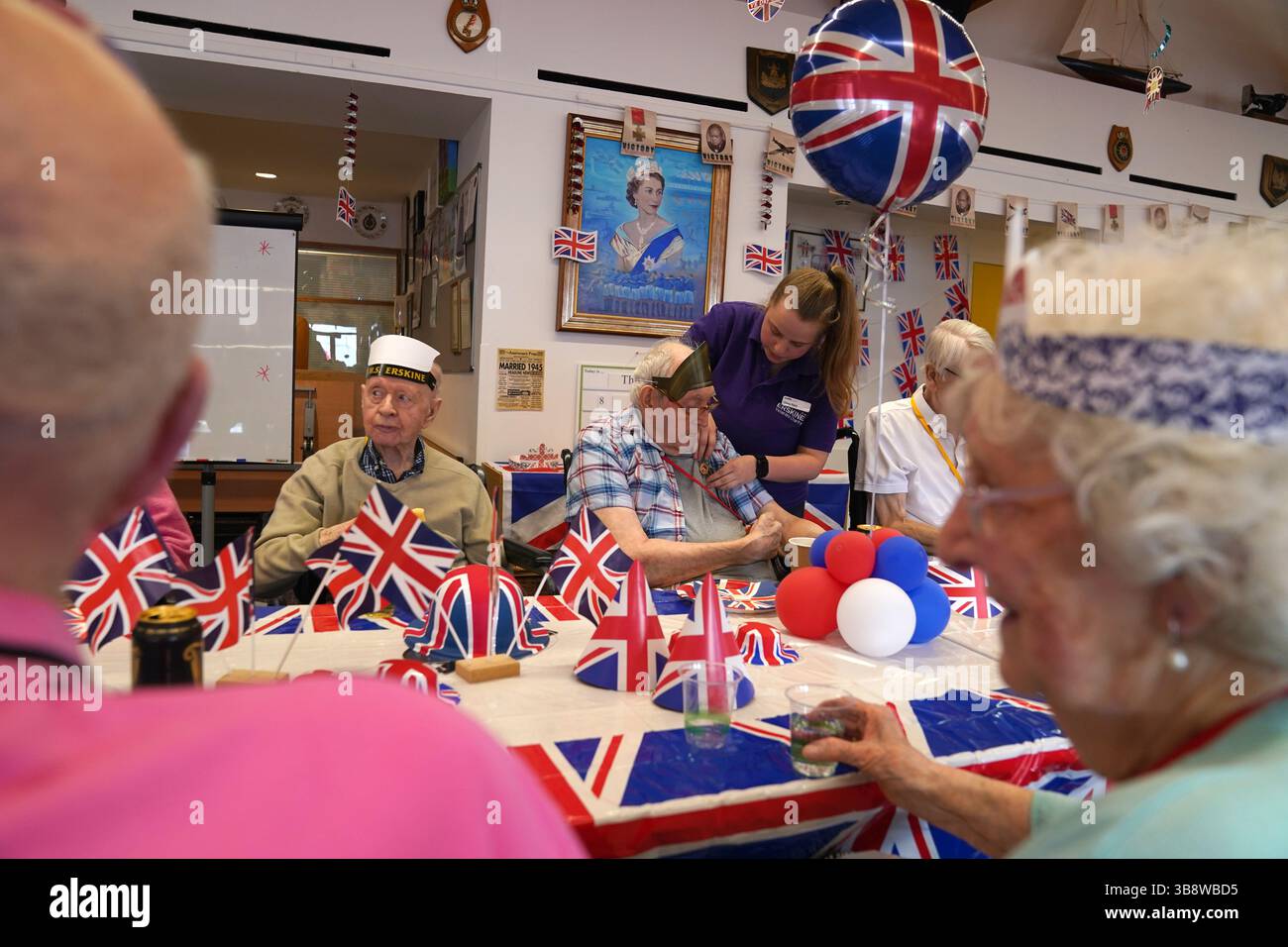Veterans at a tea party at Erskine Veterans Home in Bishopton ...