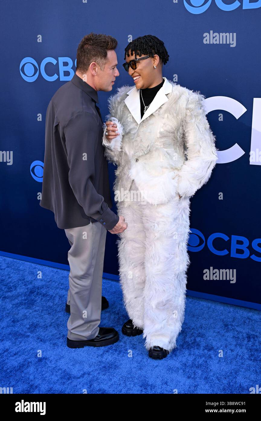 Kevin Alejandro und Jules Latimer bei der Präsentaion des CBS Programms ...
