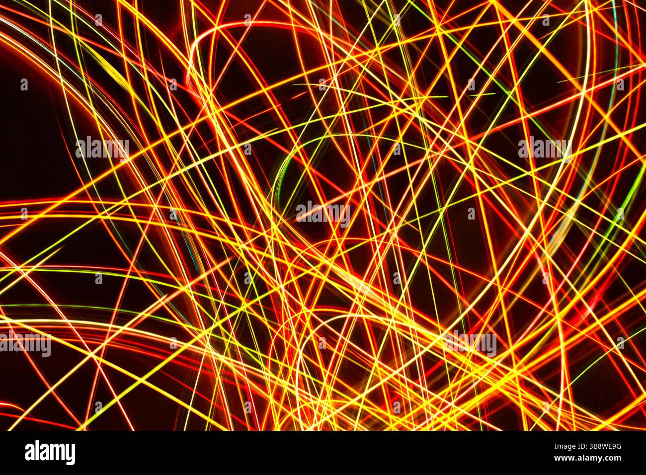 Neon green light trails abstract hi-res stock photography and images ...