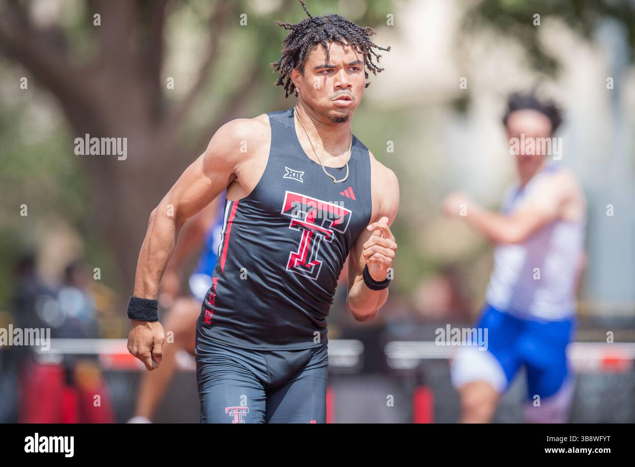 Lubbock, Texas, USA. 1st May, 2025. Texas Tech Red Raider athlete Mario ...