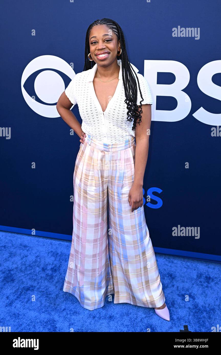 Diona Reasonover bei der Präsentaion des CBS Programms 2025-26 in den ...