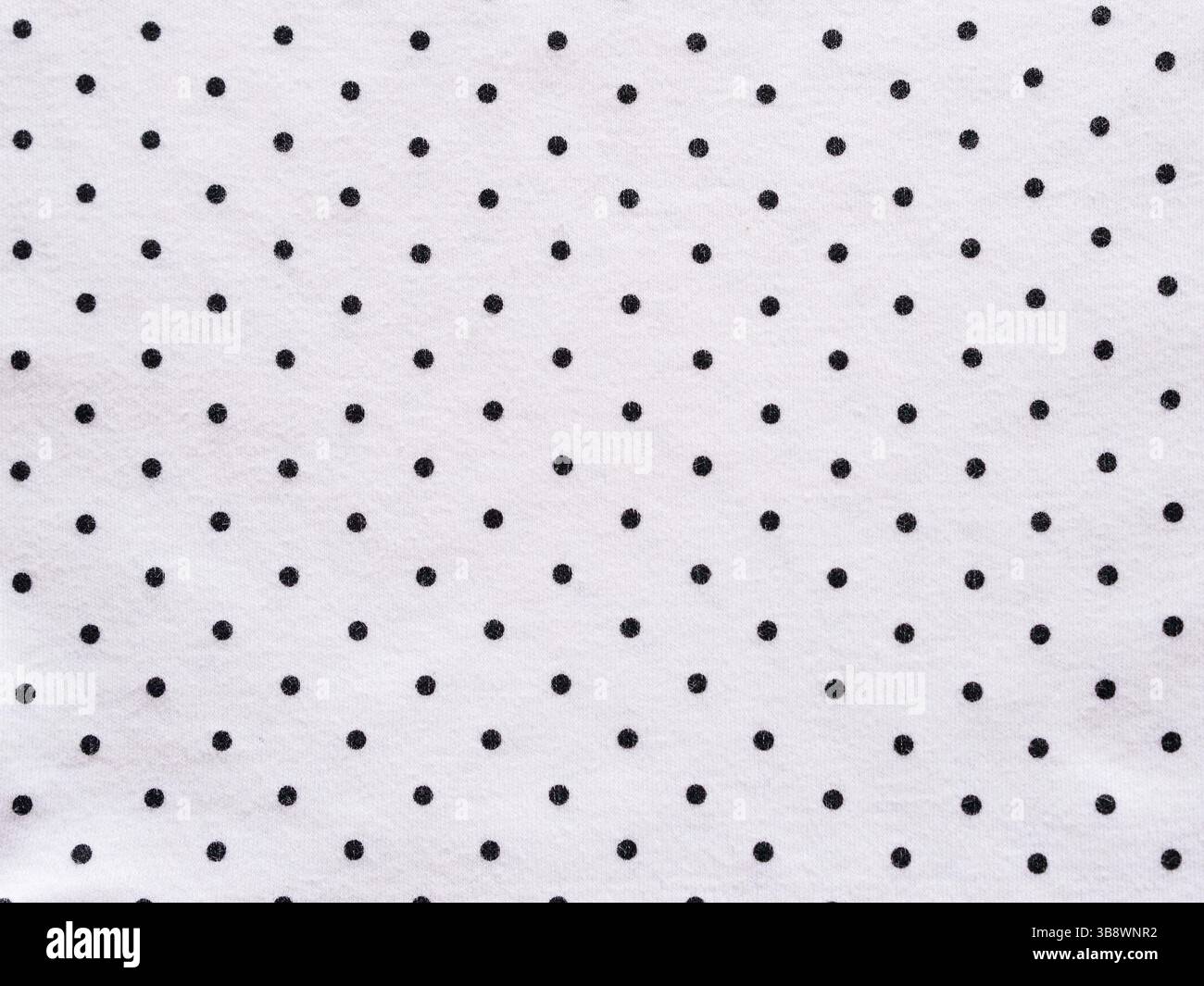 Black and white polka dot fabric background and texture Stock Photo - Alamy