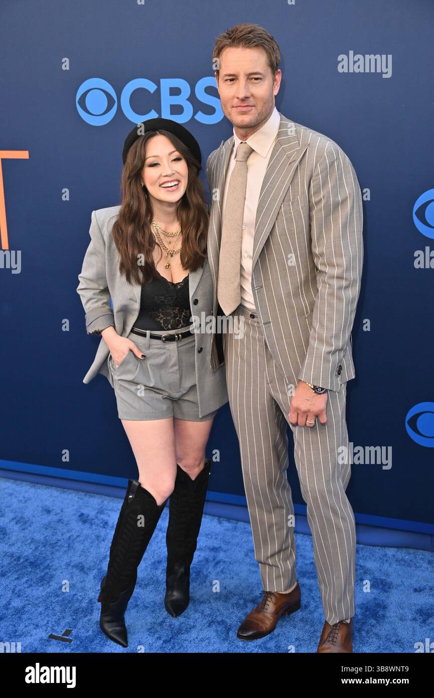 Ca. 07th May, 2025. Fiona Rene, Justin Hartley at arrivals for CBS FEST ...