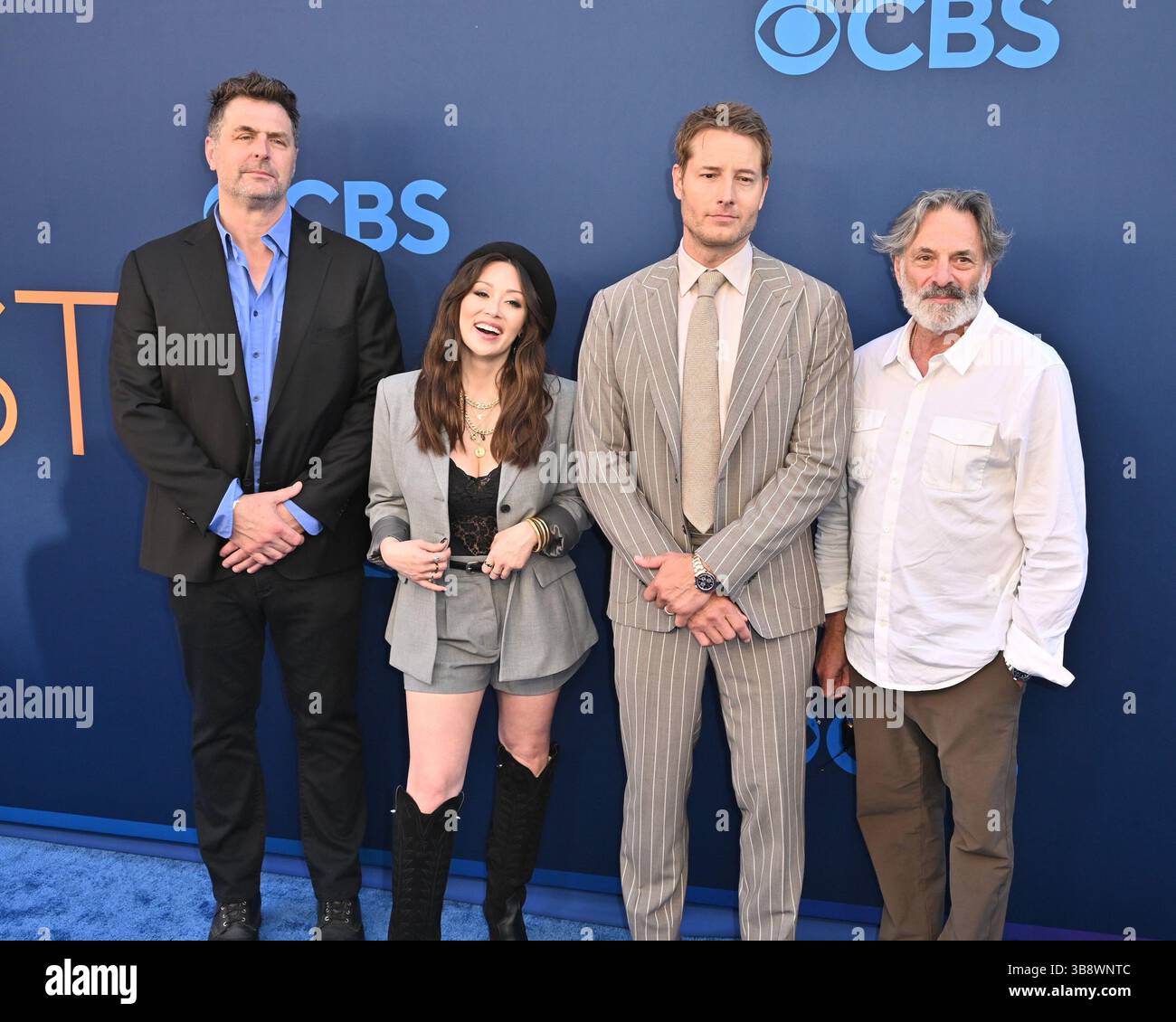 Ca. 07th May, 2025. Elwood Reid, Fiona Rene, Justin Hartley, Ken Olin ...