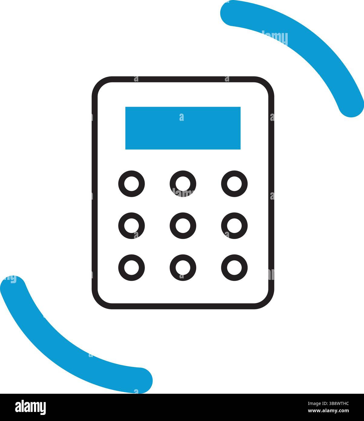 Calculator basic math icon. Vector illustration Stock Vector Image ...