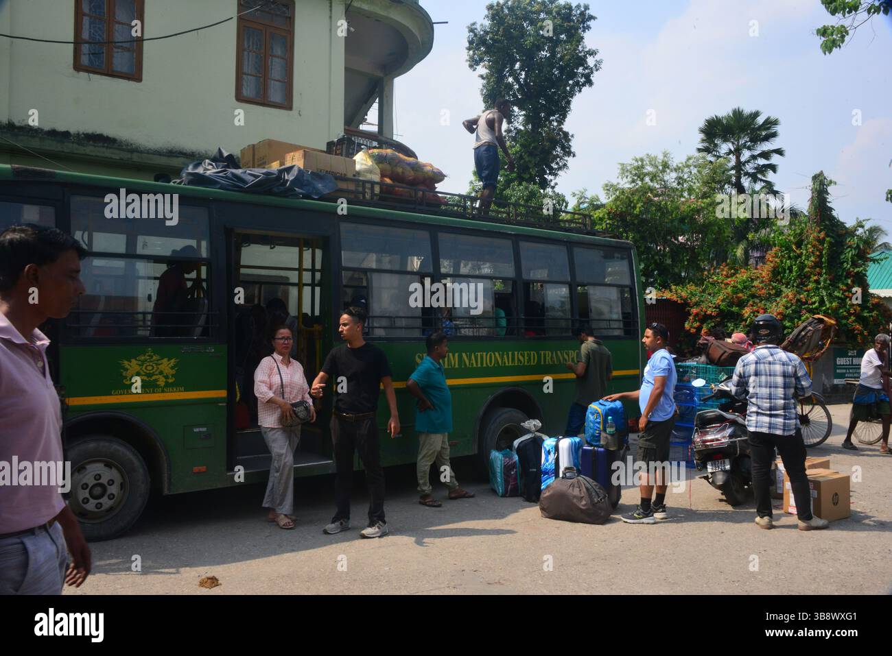 Siliguri, West Bengal, India. 8th May, 2025. Indian Passengers are seen ...