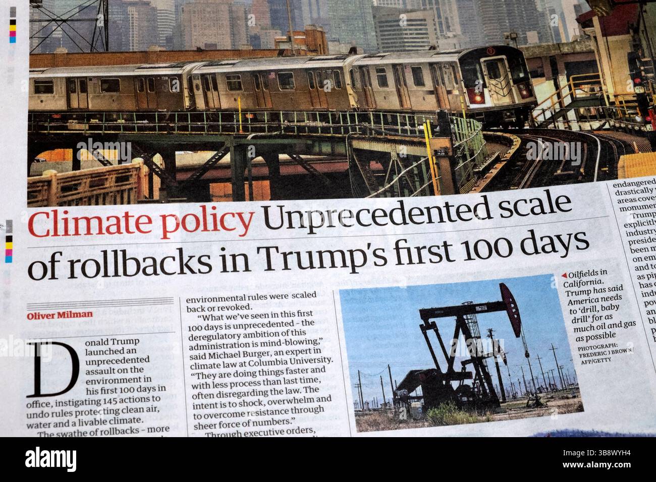 'Climate policy Unprecedented scale of rollbacks in Trump's first 100 ...