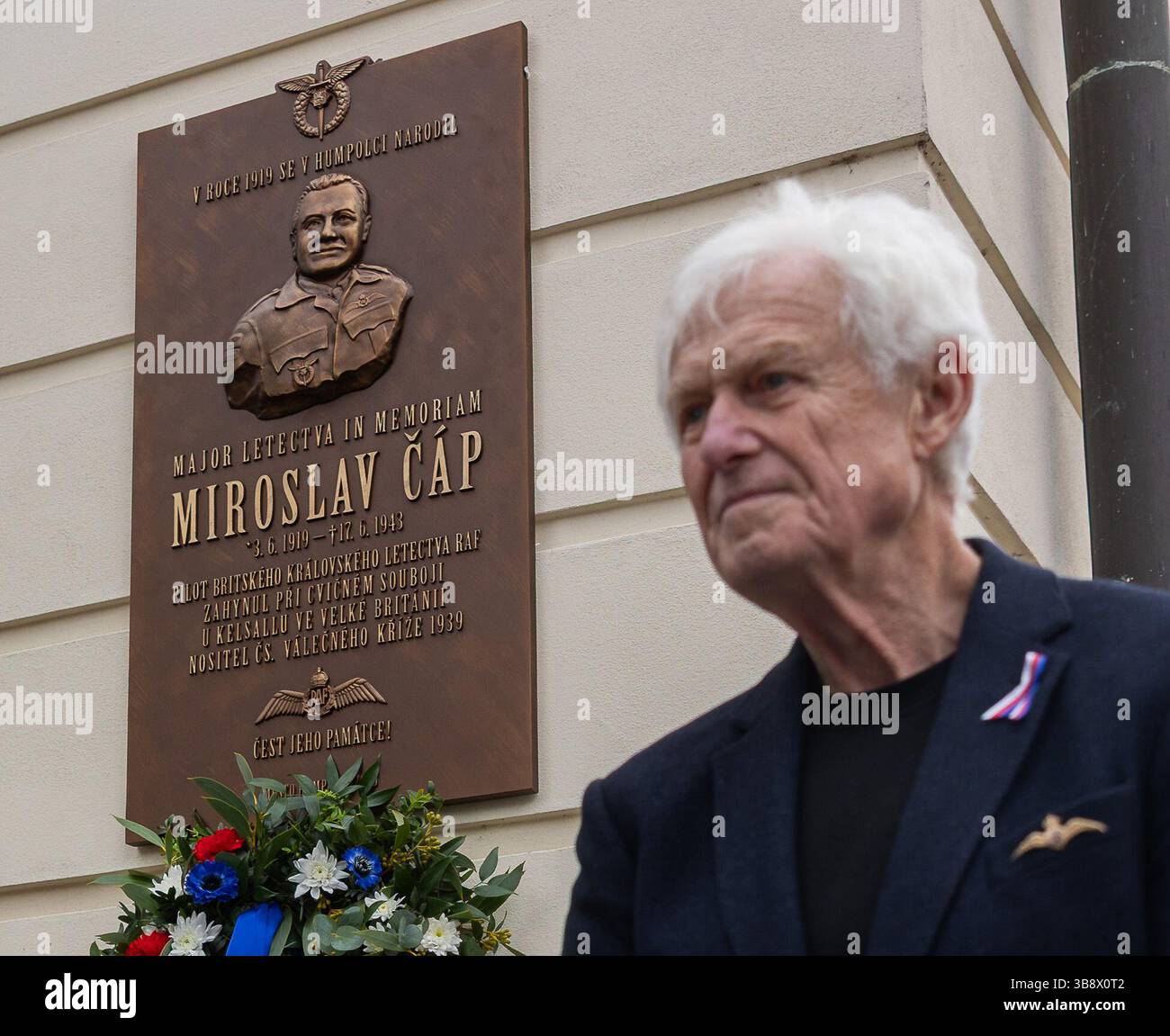 Humpolec, Czech Republic. 08th May, 2025. Pilot's nephew Kristian Hynek ...