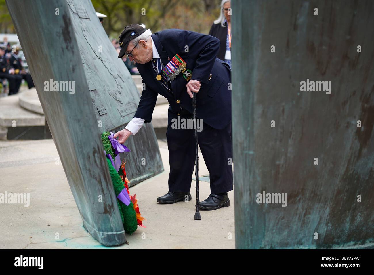 Toronto, Canada. 08th May, 2025. Second World War Veteran Fraser Murray ...