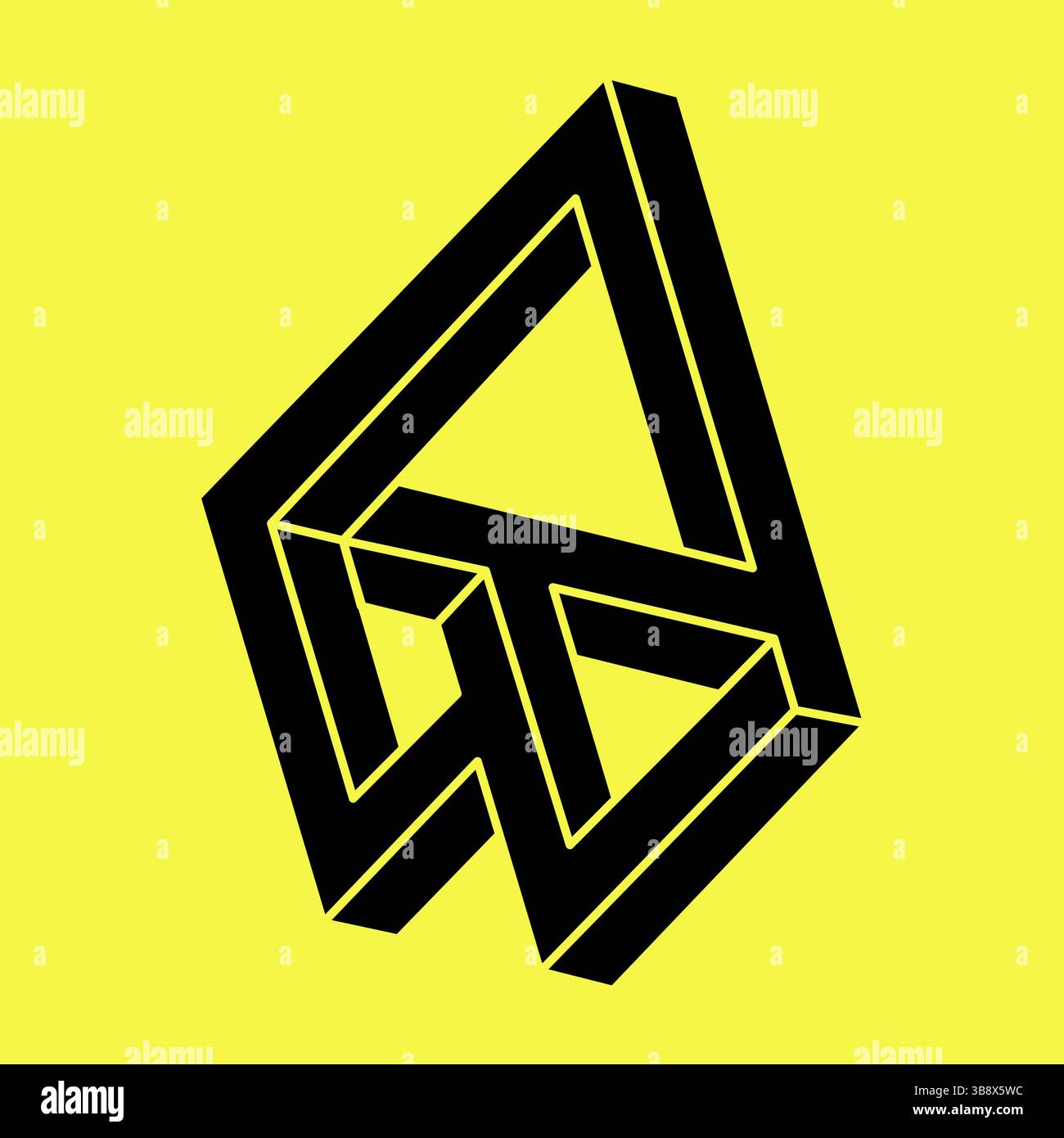 Optical illusion shapes. Geometry. Optical art objects. Impossible ...