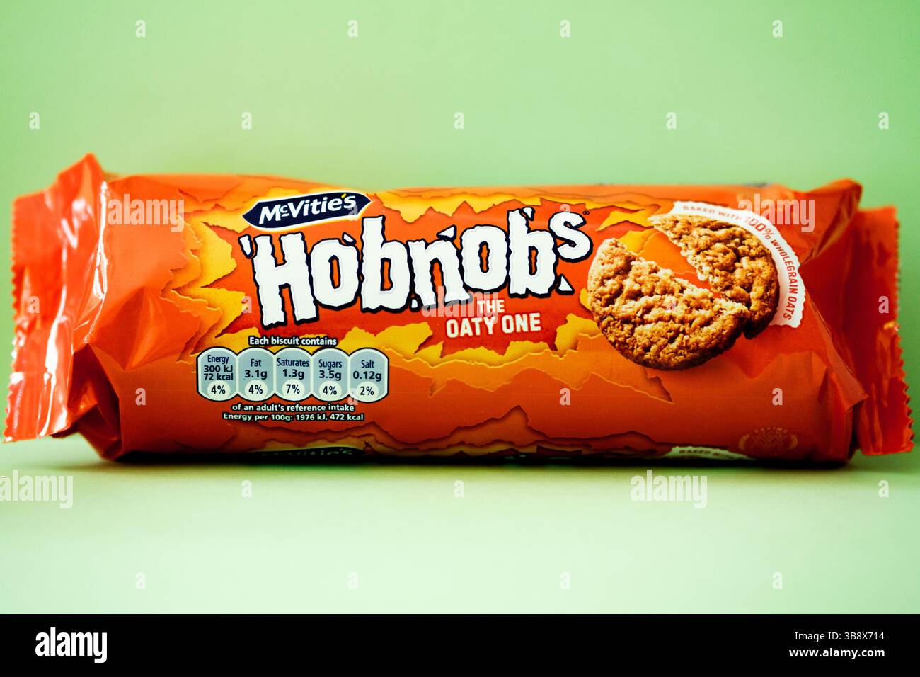 London UK, May 08 2025, Packet Of McVities Classic Oat Hobnob Baked ...