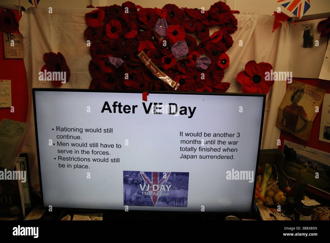 VE Day celebration held at Lynemouth Welfare Pavillion organised by the ...