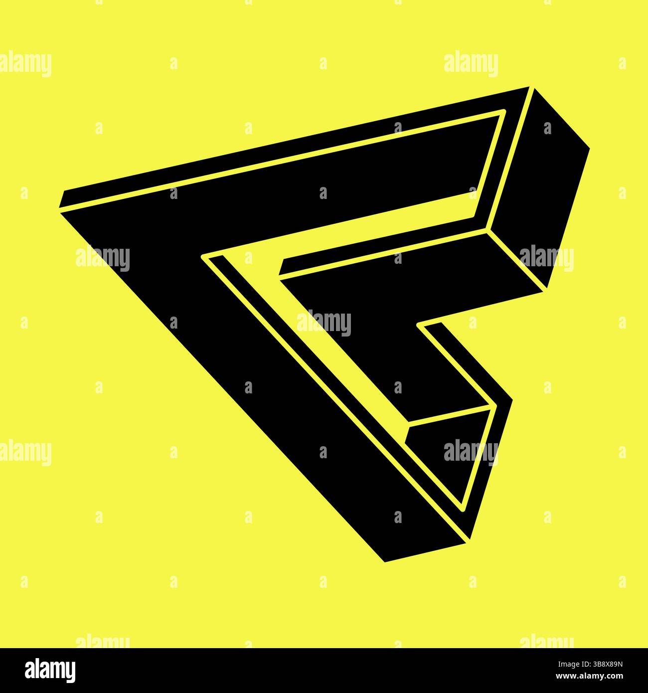 Optical illusion. Impossible shapes. Sacred geometry figures. Abstract ...