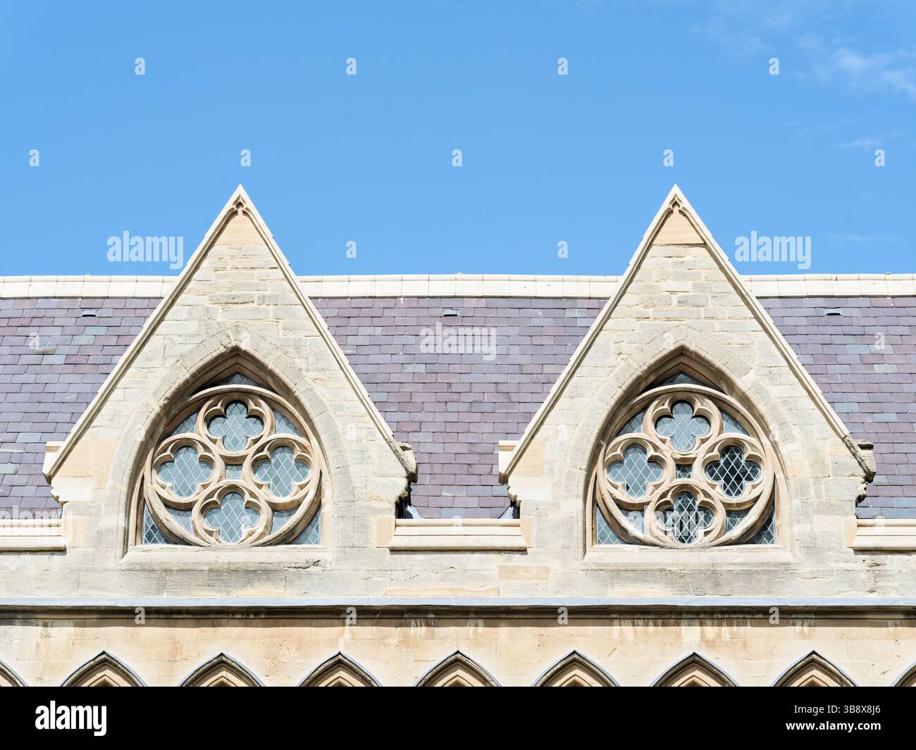 Decorative stonework on the Jackson victorian gothic Library in the ...