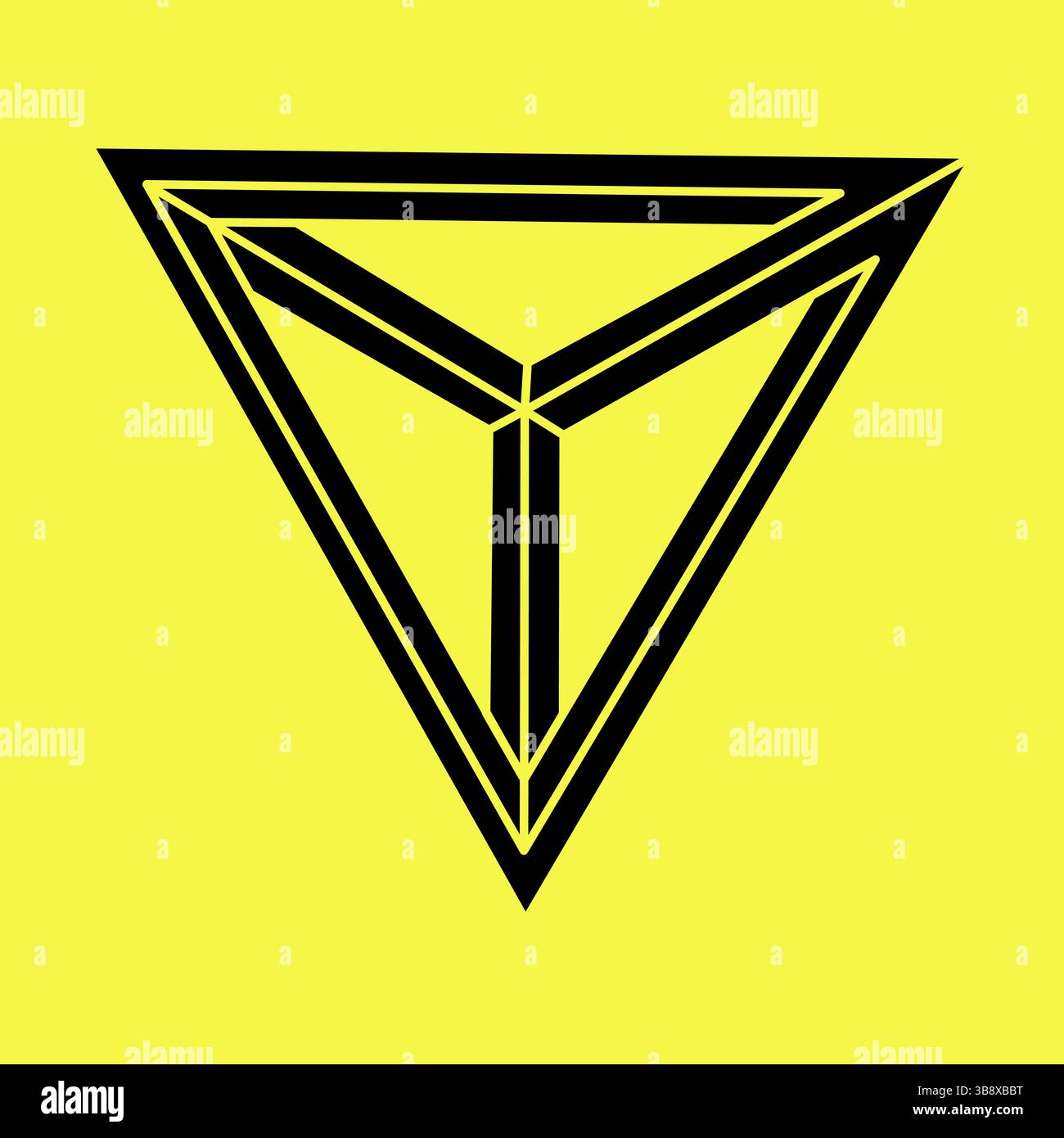 Impossible optical illusion shapes. Escher style. Optical art object ...