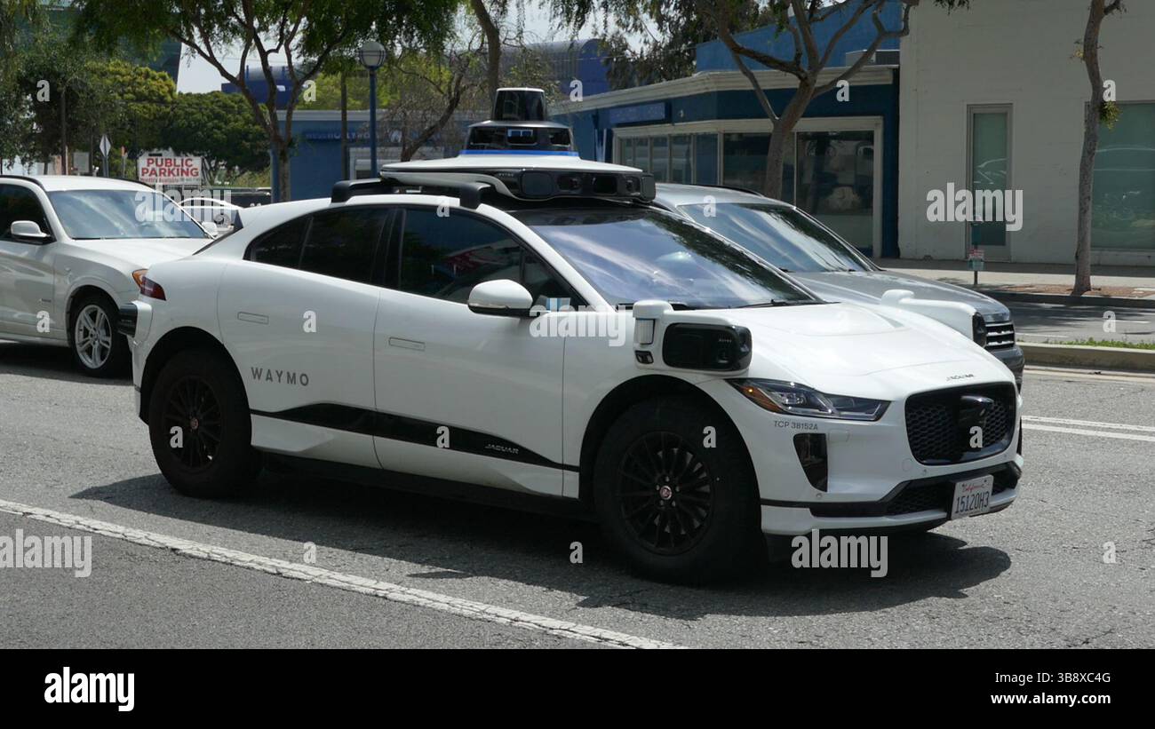 Los Angeles, California, USA 7th May 2025 Waymo Driverless Car in ...