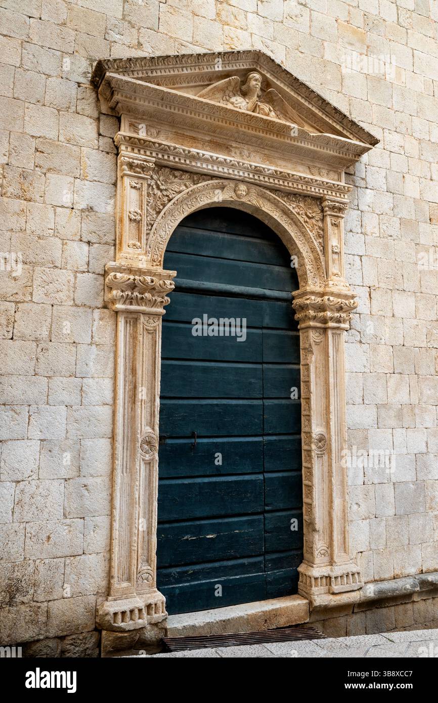 Gothic style Chapel of the Annunciation in Dubrovnik, Croatia Stock ...