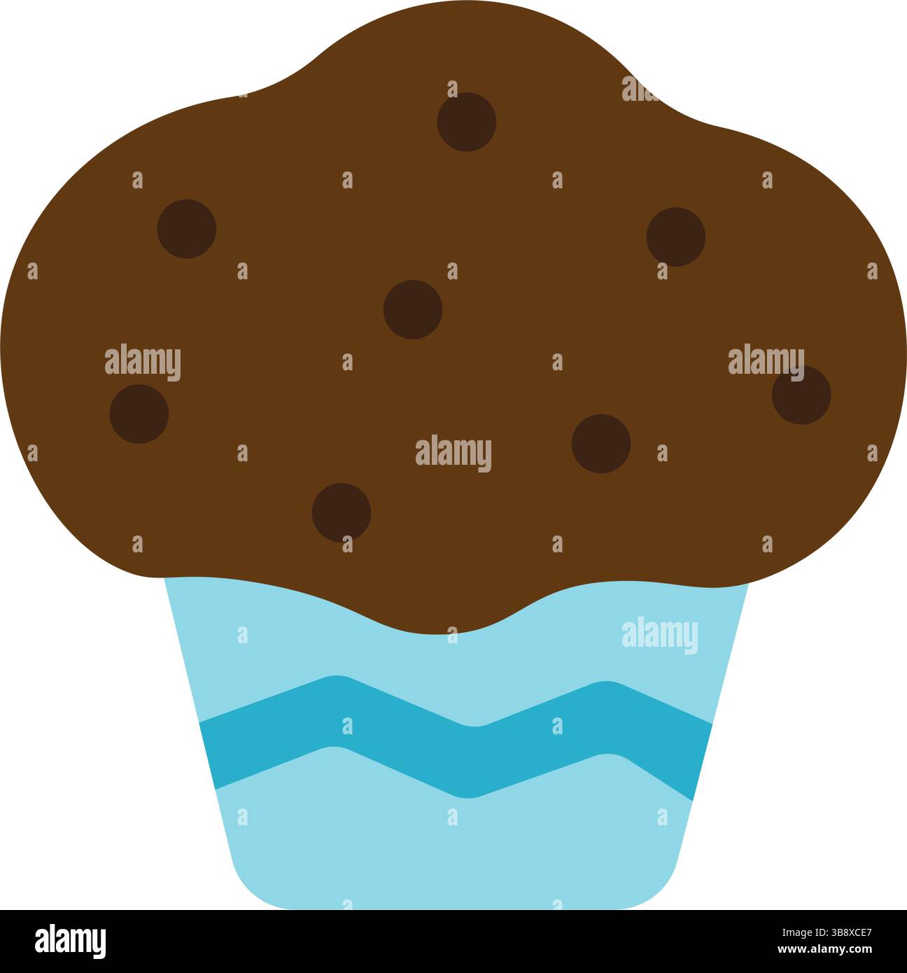 Chocolate muffin icon. Vector illustration Stock Vector Image & Art - Alamy