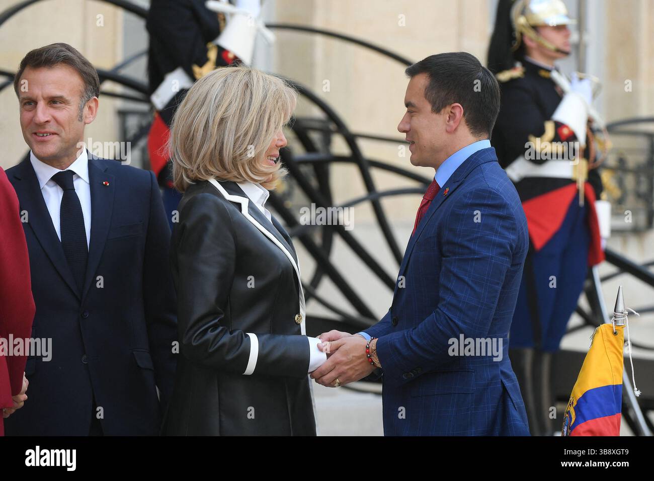 Paris, France. 08th May, 2025. French President Emmanuel Macron and ...