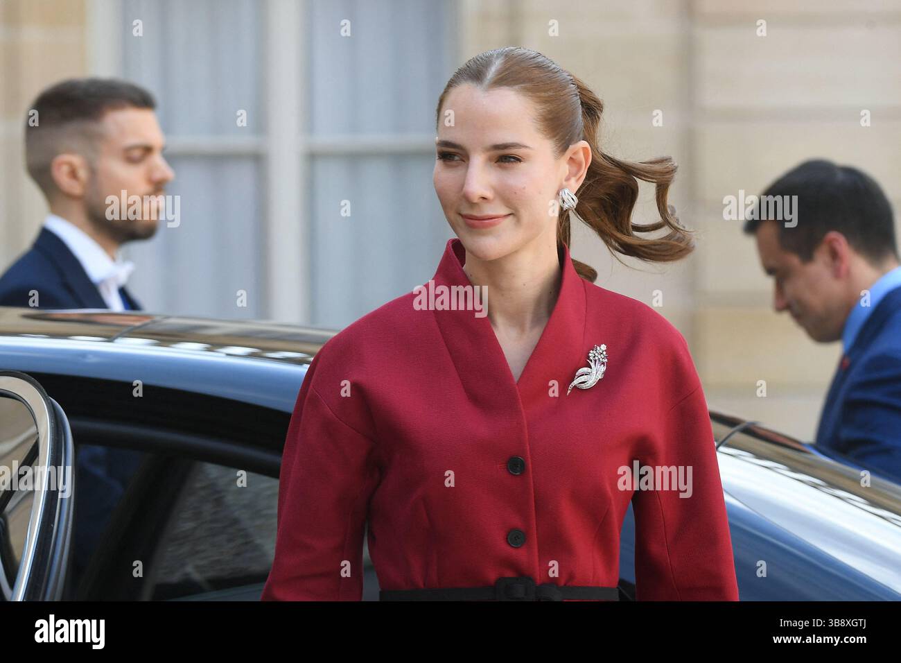 Paris, France. 08th May, 2025. French President Emmanuel Macron and ...