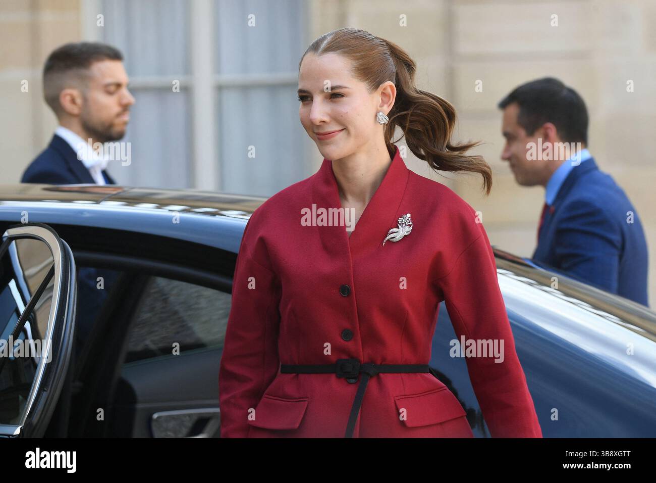 Paris, France. 08th May, 2025. French President Emmanuel Macron and ...