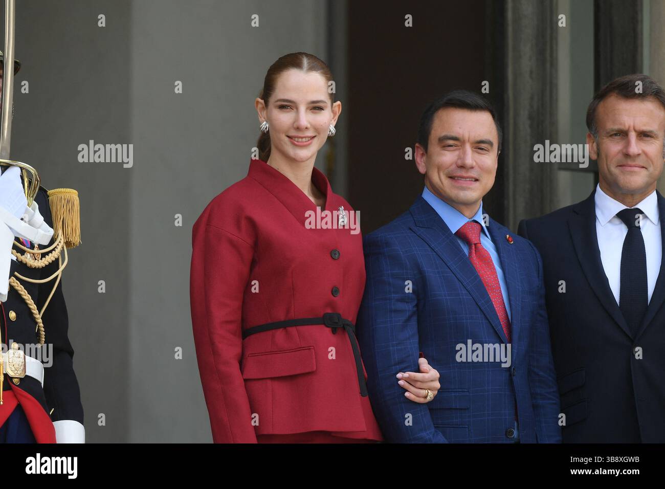 Paris, France. 08th May, 2025. French President Emmanuel Macron and ...