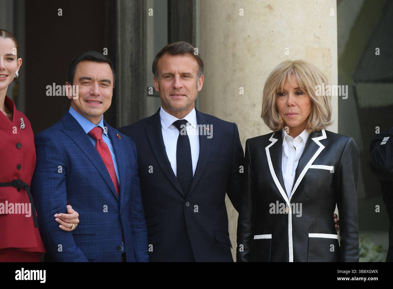 Paris, France. 08th May, 2025. French President Emmanuel Macron and ...