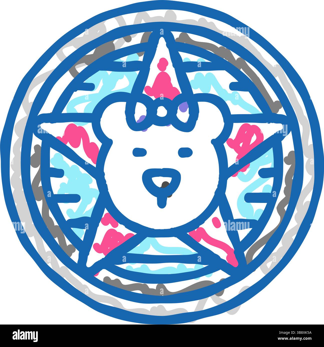 indie emo icon doodle illustration Stock Vector Image & Art - Alamy