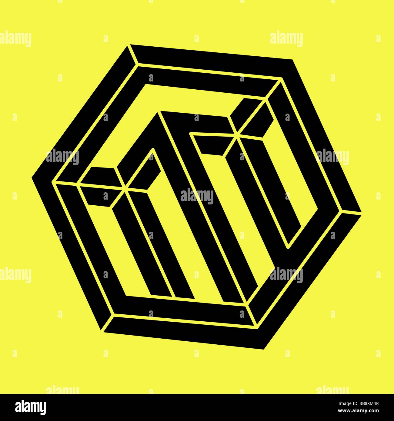 Optical illusion shapes. Optical art object. Sacred geometry ...