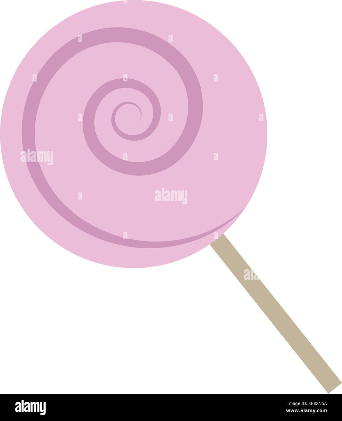 Pink spiral lollipop. Vector illustration Stock Vector Image & Art - Alamy