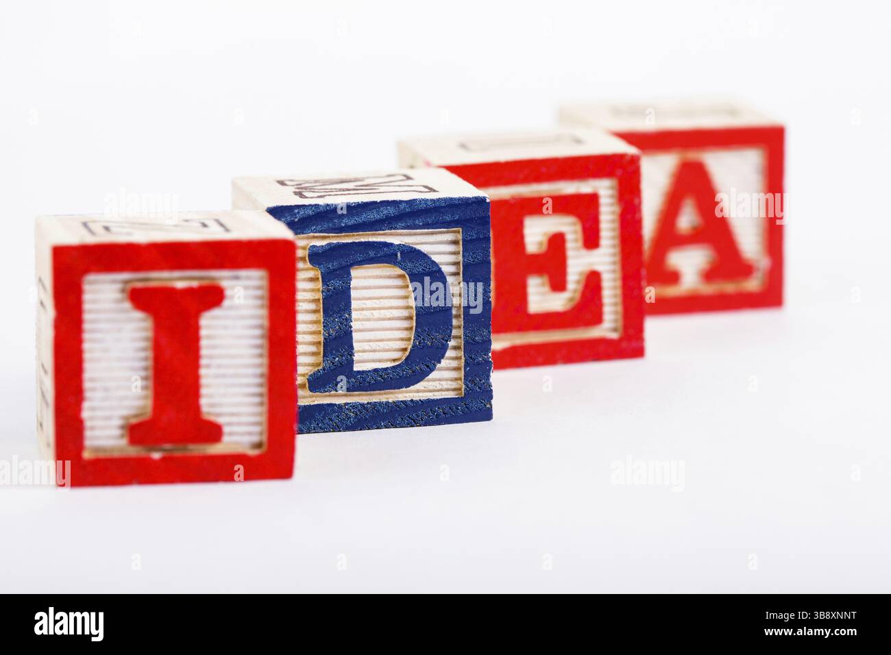 Letters made colored blocks hi-res stock photography and images - Alamy