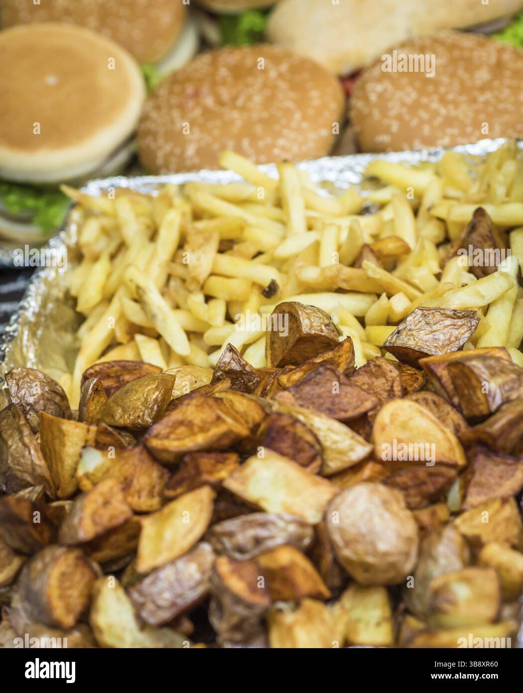 Delicious crispy french fries at the counter Stock Photo - Alamy