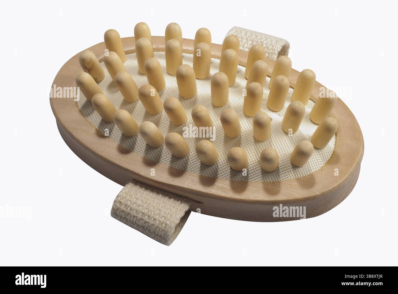Bath anti-cellulitis spa massage brush isolated on white background ...