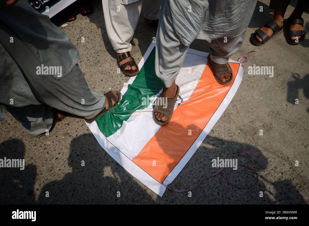 May 7, 2025, Peshawar, Peshawar, Pakistan: PMML party protest following ...