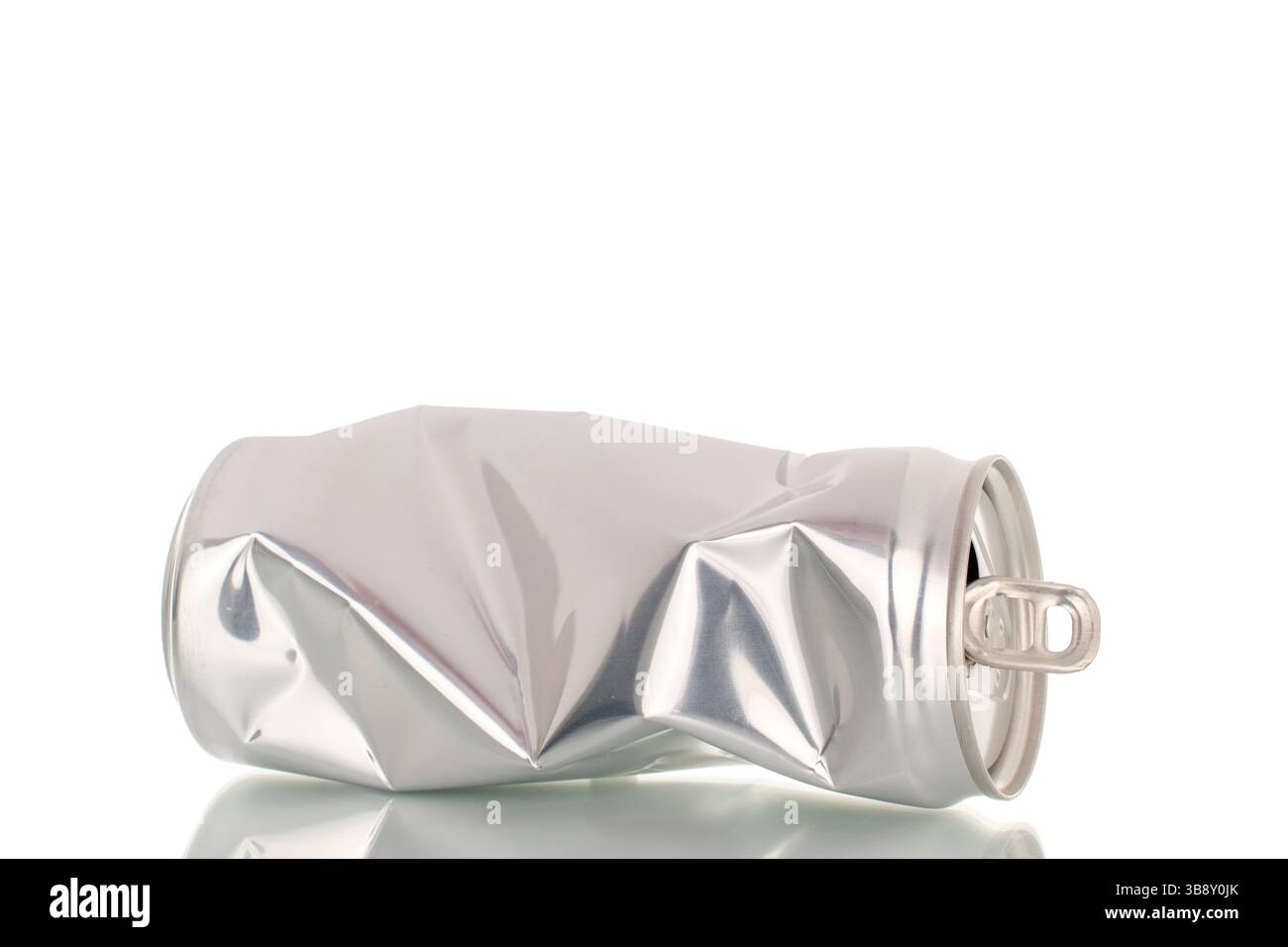 One aluminum can of a drink on a white background, close-up Stock Photo ...
