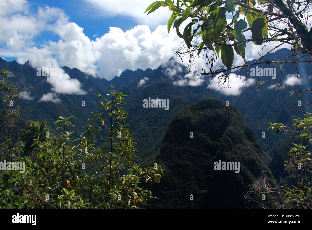Landscapes seen during the Inca Trail trek to Machu Picchu in Cusco ...