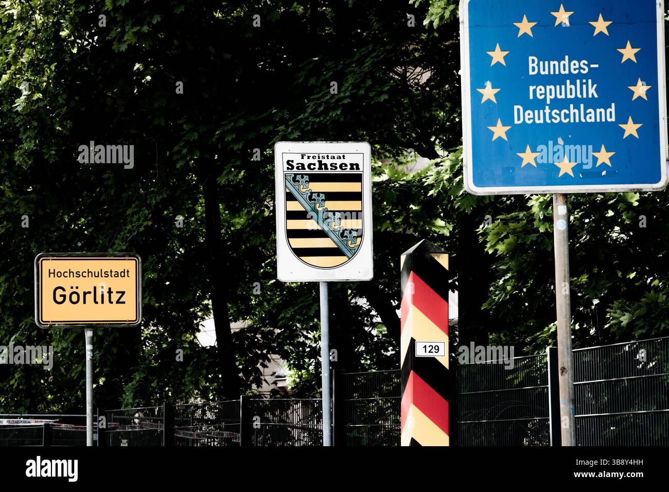 08 May 2025, Saxony, Görlitz: A sign reading Federal Republic of ...
