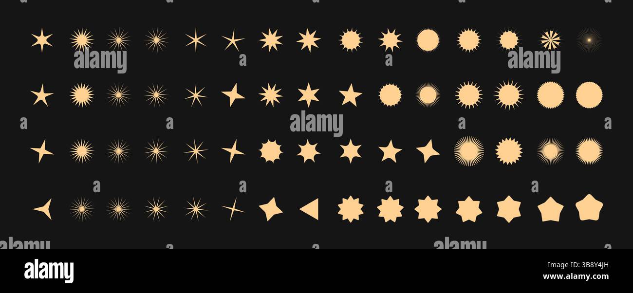 Sun burst vintage shapes hi-res stock photography and images - Alamy