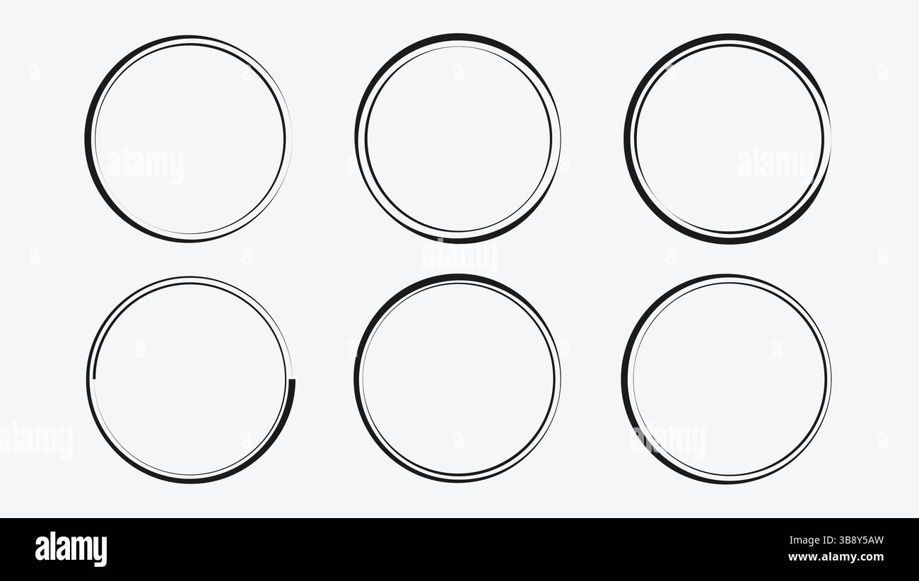 Grunge rough oval frame Stock Vector Images - Alamy