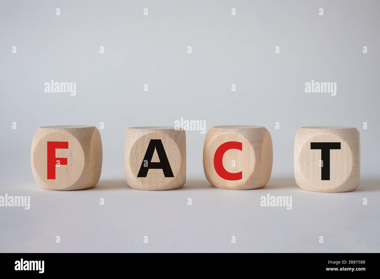 Fact symbol. Concept word Fact on wooden cubes. Beautiful white ...