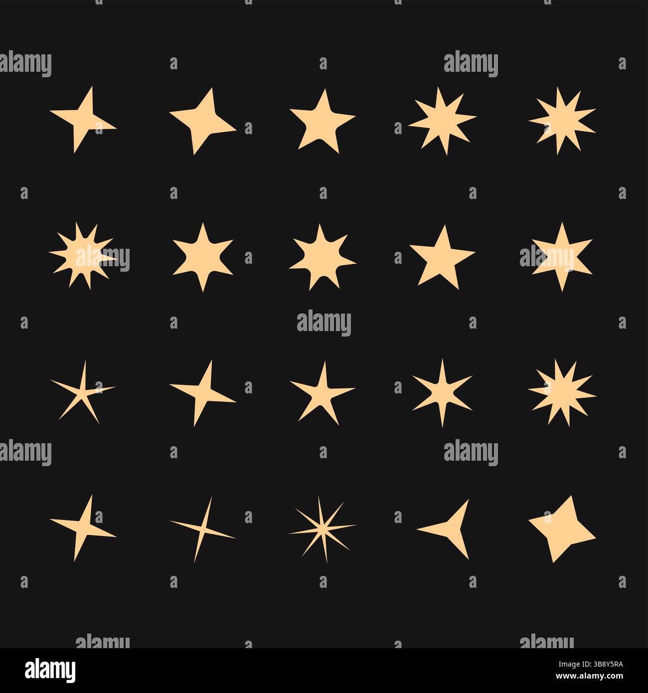 Geometric star designs black hi-res stock photography and images - Alamy